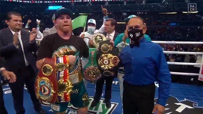 HASIL Tinju Dunia Minggu 9 Mei 2021 Highlight - Menang TKO, Canelo Alvarez Rebut Sabuk WBO ...