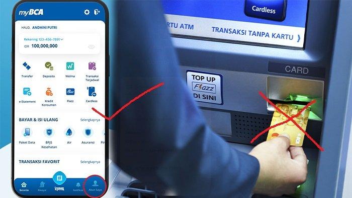 Cara Tarik Setor Uang Tunai Tanpa Kartu di ATM BCA Cukup Pakai myBCA - Tribunpontianak.co.id