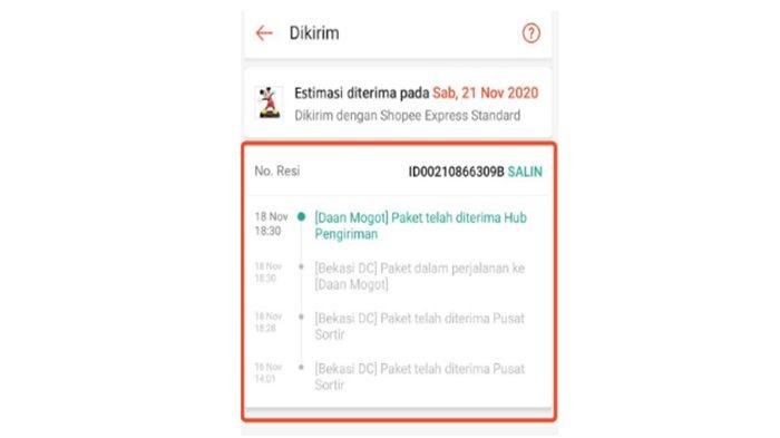 Cek No Pesanan Shopee & Cara Melacak Status Pengiriman Pesanan Shopee ...