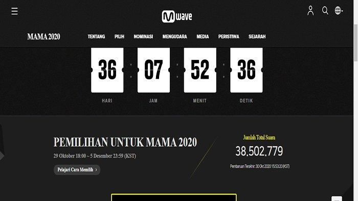 Cara Vote MAMA 2020 atau Mnet Asian Music Awards 2020 di Https://mama ...