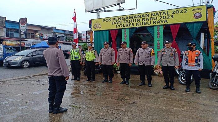 Polres Kubu Raya Siapkan 6 Pos Pam Pengamanan Jelang Natal dan Tahun Baru - Tribunpontianak.co.id