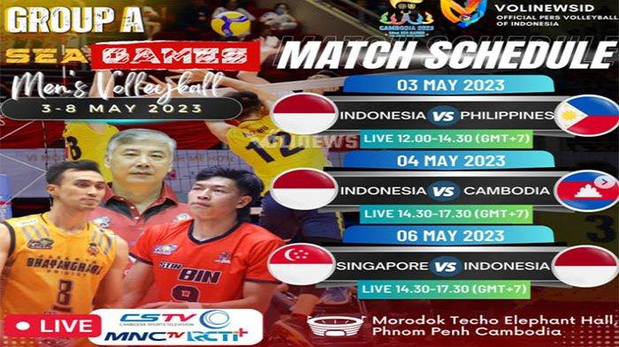 Jadwal Jam Tayang Voli SEA Games 2023 Live Laga Pembuka Timnas Indonesia vs Filipina ...