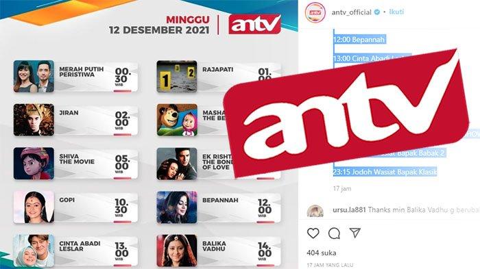 Jadwal ANTV 28 Januari 2022 Update, Tonton Live ANTV Sekarang Silsila ...