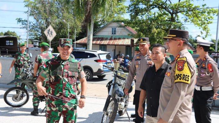 Polres Sambas Wujudkan Sinergitas dengan Patroli Gabungan Bersama TNI - Tribunpontianak.co.id