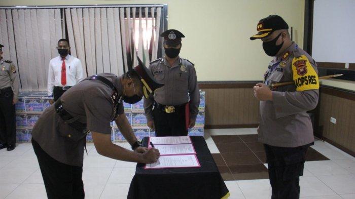 Kapolres Sanggau Pimpin Sertijab Waka Polres, Kasat dan Kapolsek - Tribunpontianak.co.id