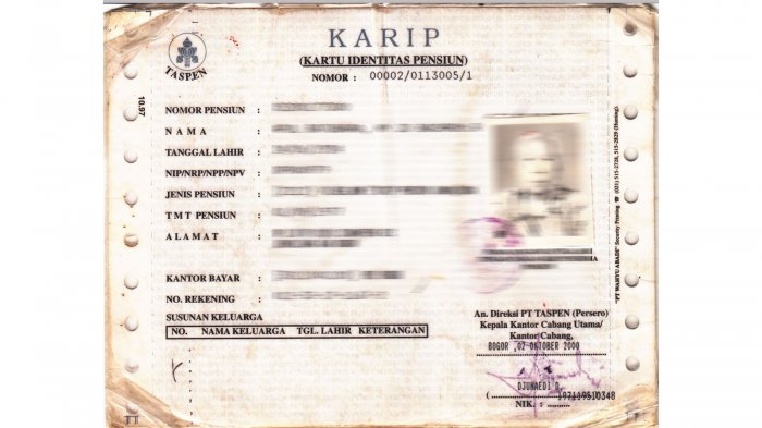 Cara Urus Kartu Identitas Pensiun yang Hilang - Tribunpontianak.co.id