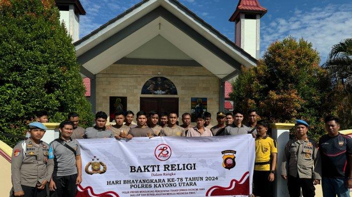 Jelang HUT Bhayangkara Ke-78, Polres Kayong Utara Gelar Bakti Religi di Tempat Ibadah ...