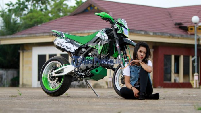KLX D'Tracker Berkonsep Supermoto - Tribunpontianak.co.id
