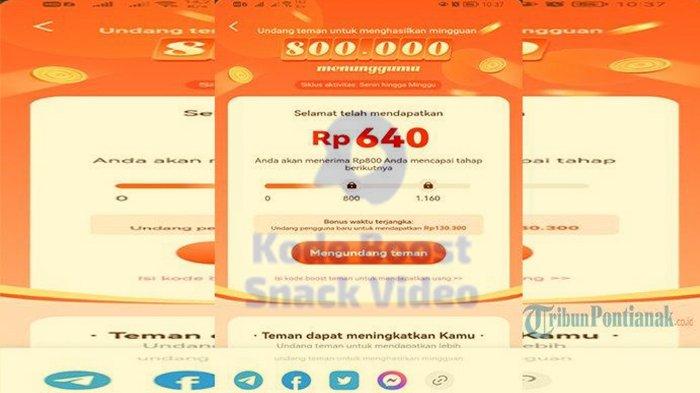 Seperti Apa Kode Boost Snack Video dan Cara Melihatnya Untuk Dapatkan ...