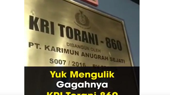 Yuk Mengulik Gagahnya KRI Torani 860 - Tribunpontianak.co.id