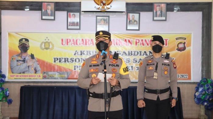 Kapolres Sanggau Pimpin Upacara Kenaikan Pangkat Pengabdian Polri dari Kompol ke AKBP ...