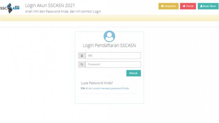 Bad Credentials Saat Login https://sscasn.bkn.go.id/ Daftar CPNS 2021 ...