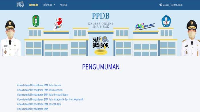 Link Pendaftaran PPDB Kalbar 2022 SMA dan SMK, Lengkap Jadwal Syarat Cara & Ketentuan Daftar ...