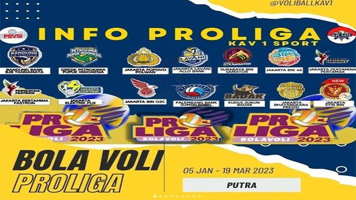 Jadwal Proliga 2023 Kamis 5 Januari Lengkap Daftar Tim Putra dan Putri ...