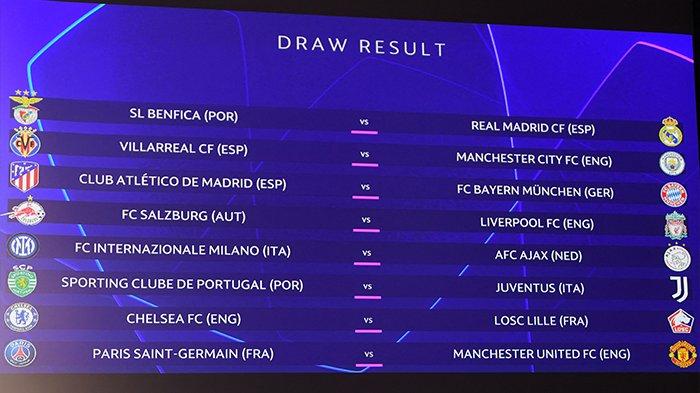 Lengkap Hasil Undian 16 Besar Liga Champion 2021 Lengkap Jadwal Leg ...