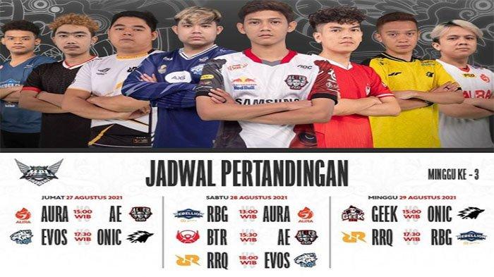 LIVE El Clasico RRQ Hoshi Vs EVOS Legends di Jadwal Lengkap Jam Tayang MPL ID Season 8 Pekan ...
