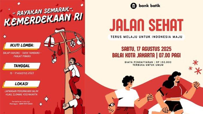 5 Contoh Brosur Lomba 17 Agustus Lengkap Cara Membuatnya di Canva dan Link Download Template ...