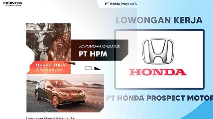 ATPM Mobil Honda di Indonesia Ini Buka Lowongan Kerja Terbaru Januari ...
