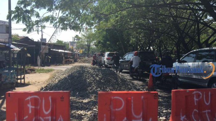Foto-foto Proyek Pelebaran Jalan M Sohor Pontianak - Tribunpontianak.co.id