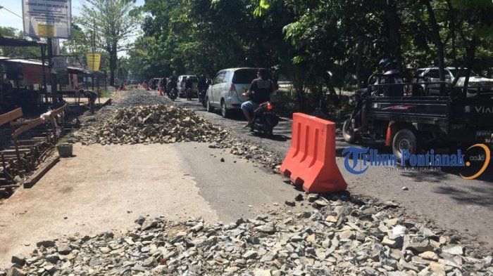 Foto-foto Proyek Pelebaran Jalan M Sohor Pontianak - Tribunpontianak.co.id