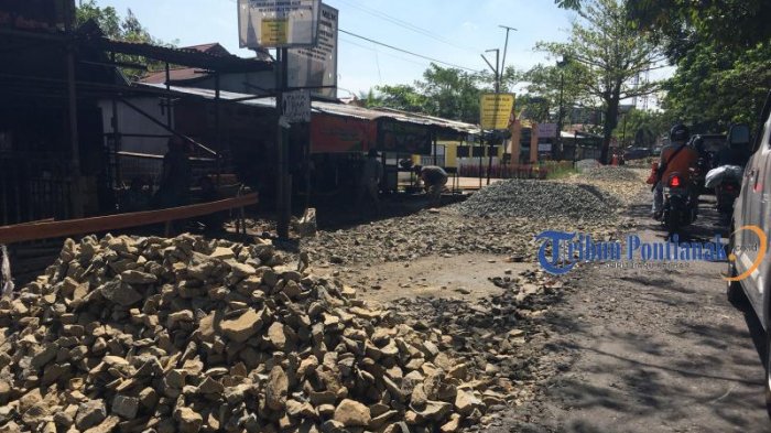 Foto-foto Proyek Pelebaran Jalan M Sohor Pontianak - Tribunpontianak.co.id