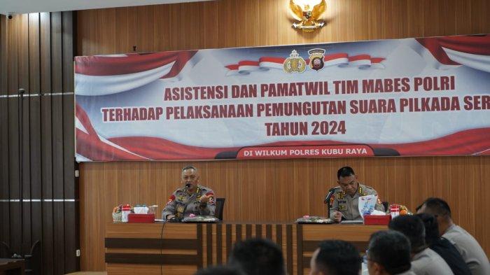 Tim Asistensi Mabes Polri Tinjau Persiapan Pengamanan Pilkada di Kubu Raya, Tekankan Netralitas ...