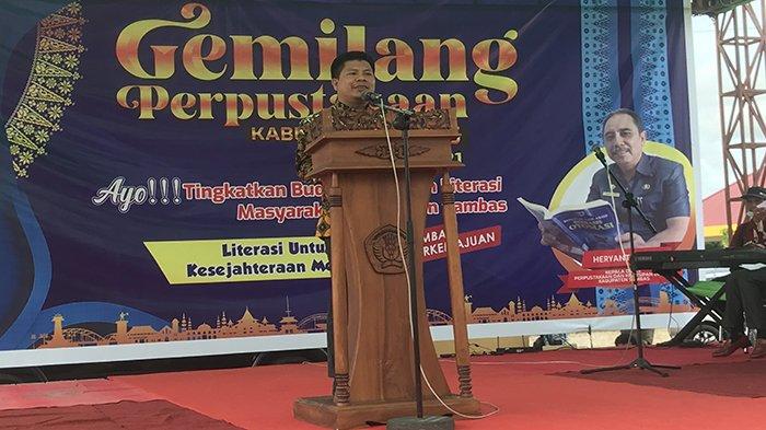 Buka Gemilang Perpustakaan, Bupati Sambas Ingin Anak anak Gemar Membaca - Tribunpontianak.co.id