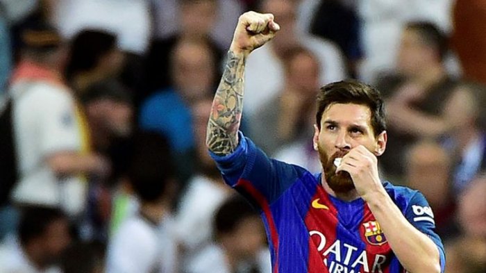 Dengan Darah di Mulut, Messi Cetak Rekor di Kandang Real Madrid ...