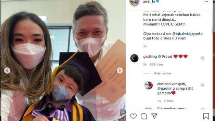 Gading Martin Unggah Foto Kelulusan TK Gempi, Rayakan Momen Bahagia Bersama Gisel dan Harapannya ...