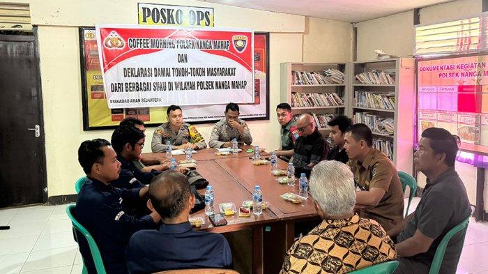 Polsek Nanga Mahap Gelar Coffee Morning: Bangun Sinergi Demi Pilkada Damai 2024 ...