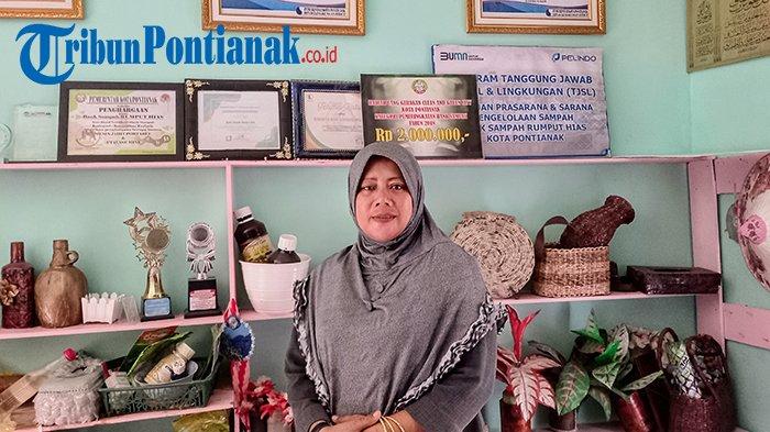 Kelola Sampah Menjadi Berkah Lewat Bank Sampah Rumput Hias Pontianak - Tribunpontianak.co.id