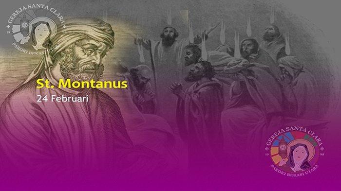 Orang Kudus Katolik 24 Februari Santo Montanus - Tribunpontianak.co.id