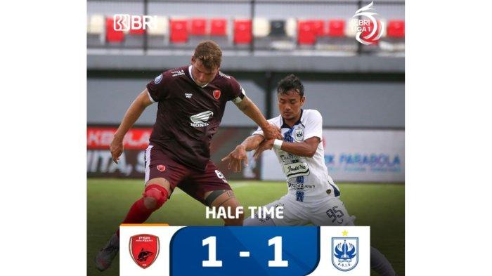 Live PSM Makassar vs PSIS Semarang BRI Liga 1, Skor Babak Pertama 1-1 ...