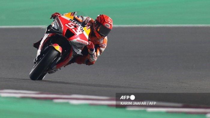 Siaran Langsung MotoGP Qatar di Trans7, Marc Marquez Crash di Tikungan 10 saat Warming Up ...