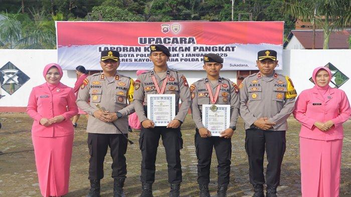 Polres Kayong Utara Beri Penghargaan 3 Anggota yang Berprestasi - Tribunpontianak.co.id
