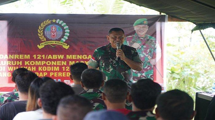 Danrem Brigjen TNI Luqman Arief Rangkul Masyarakat Ajak Perangi Narkoba - Tribunpontianak.co.id