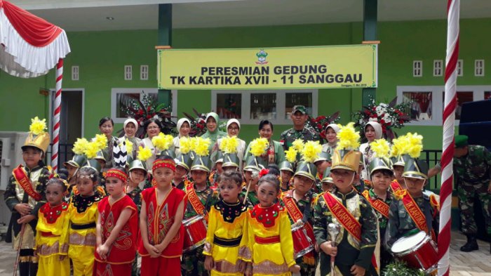 Peresmian Gedung TK Kartika XVII-11 Sanggau, Ini Penjelasan Dandim - Tribunpontianak.co.id