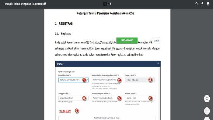 OSS Login Page di Oss.go.id Registrasi , Bagaimana Cara Membuat NIB ...