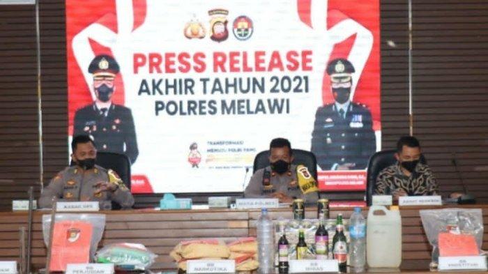 Polres Melawi Sampaikan Hasil Operasi Pekat Kapuas 2021, Berikut Sejumlah Kasus yang Diungkap ...