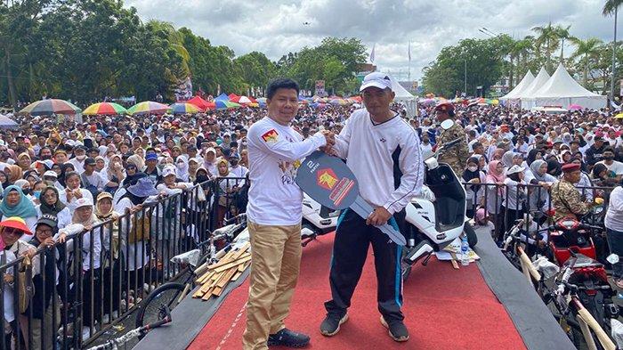 Bupati Satono Ikuti Jalan Sehat Bersama Ketum Gerindra Prabowo Subianto - Tribunpontianak.co.id
