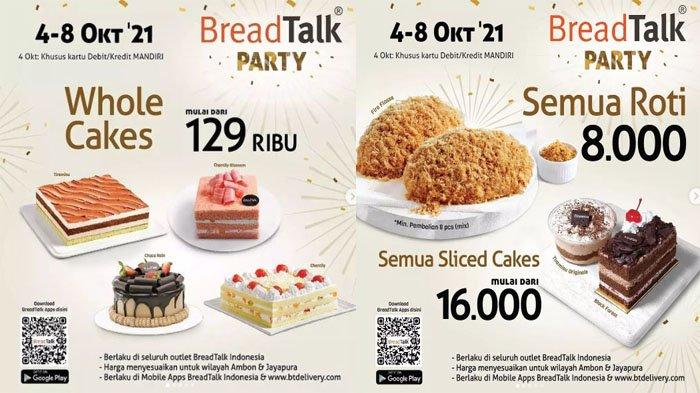 PROMO BreadTalk Terbaru Hari Ini 6 Oktober 2021, Wholes Cakes Mulai 129 ...