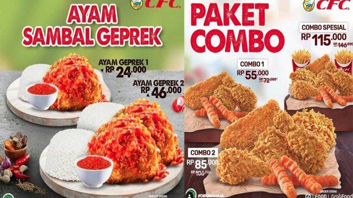 PROMO CFC Hari Ini Rabu 27 Mei 2020 Ayam Sambal Geprek hingga Paket Kombo, Buruan Sebelum ...