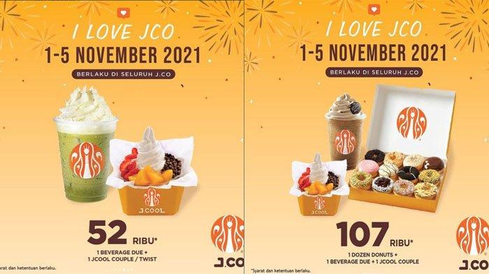 PROMO JCO 4 November 2021, Pilih JCoffee Due + JCool Couple 52 Ribu ...