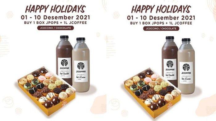 PROMO JCO Terbaru Hari Ini 5 Desember 2021, 1 Box Jpops + 1L Jcoccino ...