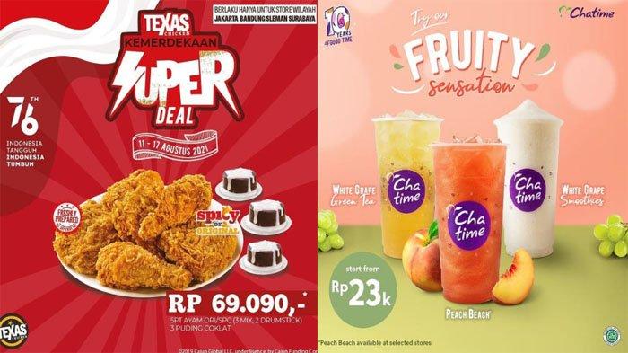 PROMO MAKANAN Hari Ini 16 Agustus 2021, McD KFC Texas Chicken Dunkin ...