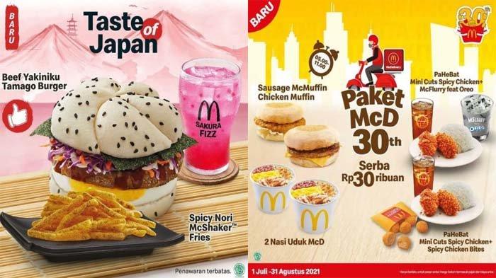 PROMO McDonalds Hari Ini 7 Juli 2021, Beef Yakiniku Tamago Burger Taste of Japan & Paket McD ...