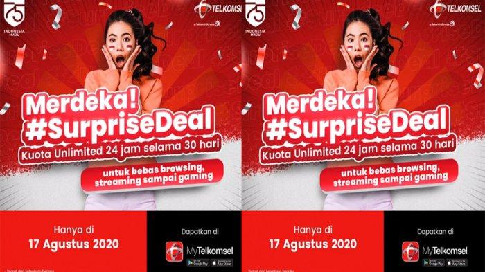 Promo Paket Internet Telkomsel 24 Jam Unlimited 17 Agustus 2020, Banyak ...