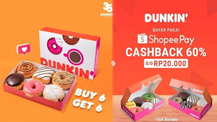 PROMO Dunkin' Donuts Hari Ini 28 Mei 2020 Beli 6 Gratis 6 Donut Buruan ...