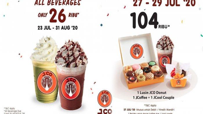 PROMO JCO, All Beverages Rp 26 Ribu hingga Donut + JCoffee + JCool ...