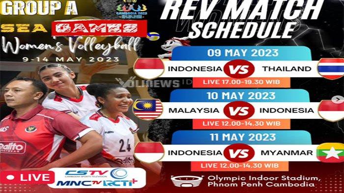 Live Score Voli Putri SEA Games 2023 Hari Ini Update Hasil Indonesia vs Thailand ...